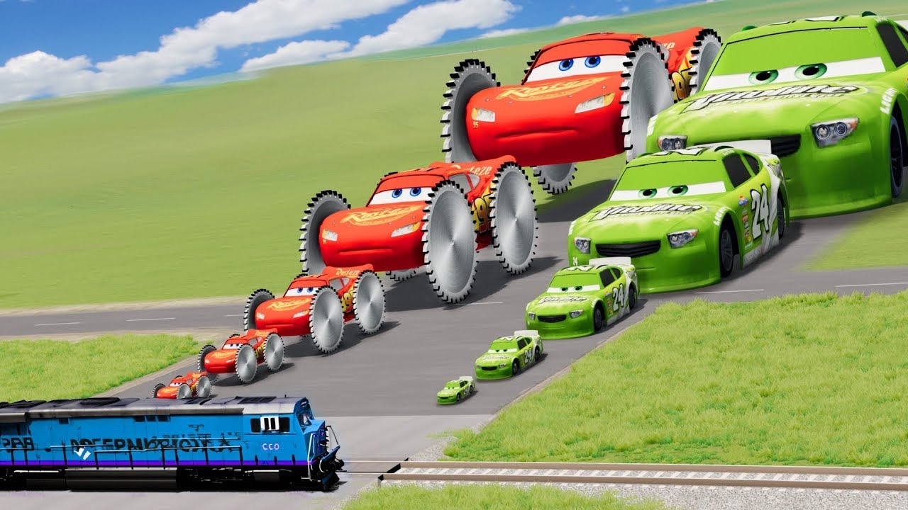 Lightning McQueen and MATER vs Zombie Chick Hicks Pixar cars Zombie ...