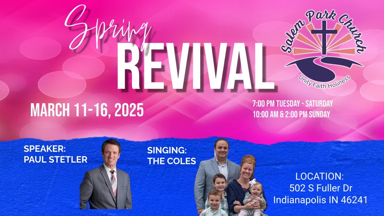 Salem Park Church Spring Revival 3-16 AM - YouTube