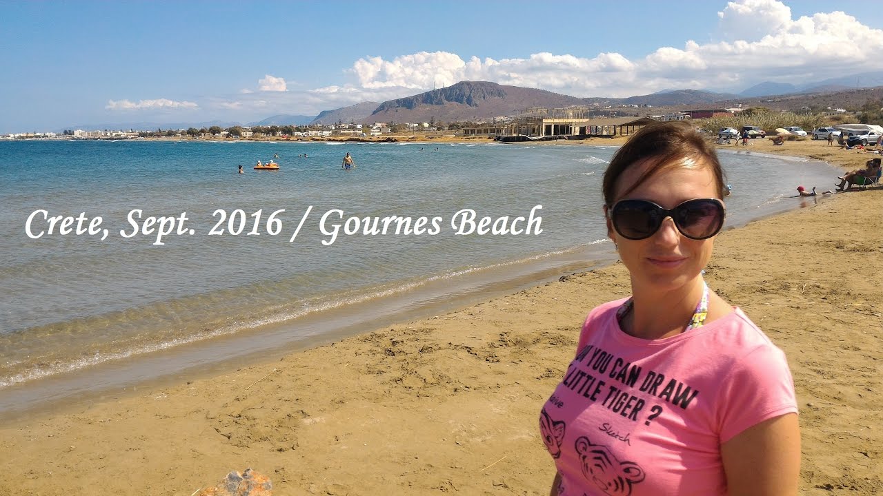 Crete, Gournes Beach. Остров Крит, Пляж Гурнес - YouTube