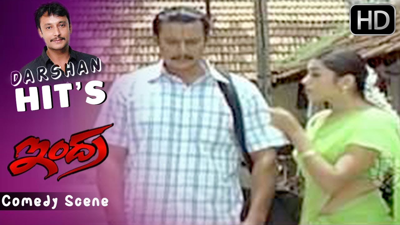 Bullet Prakash Comedy with Darshan | Kannada Comedy Scenes | Indra ...