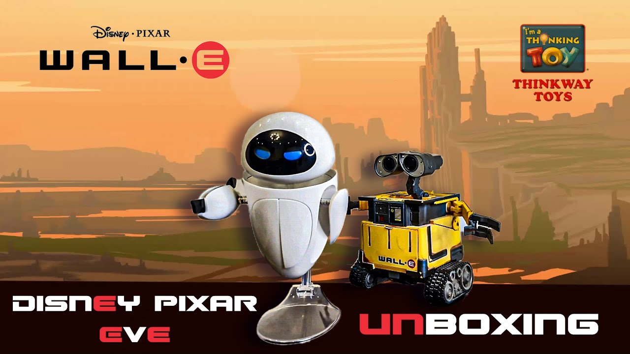 Disney Original THINKWAYTOY Transforming EVE Robot Action Figure - YouTube