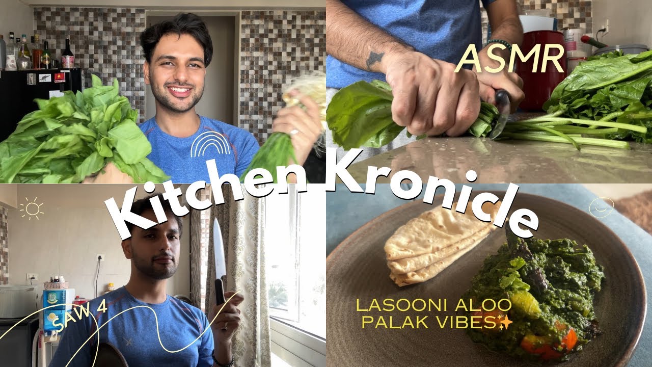 Fun Cooking Adventure: Lasooni Aloo Palak Recipe | Suunny Pandey Vlogs ...