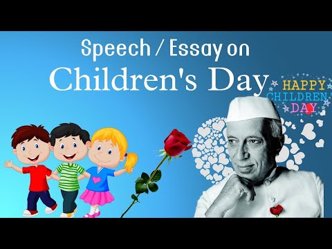 Short speech on Children's day | Children day speech in english | Essay ...