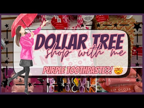 Dollar Tree Shop With Me | PURPLE TOOTHPASTE?! WHAT?! 🤯 - YouTube