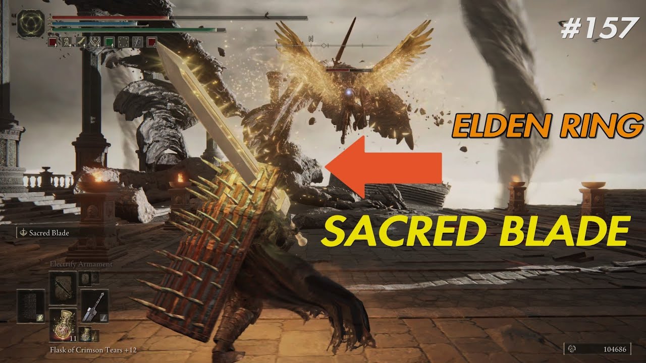 ELDEN RING: Crucible Knight and the SACRED BLADE #157 - YouTube
