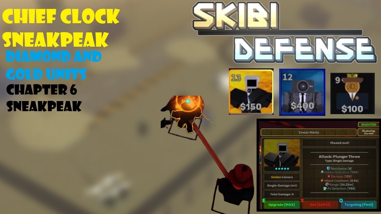 [Skibi Defense] Chief Clock, Diamond & Gold Units, Chapter 6 Sneakpeak ...