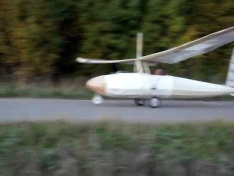 Russian full-size human ornithopter - YouTube