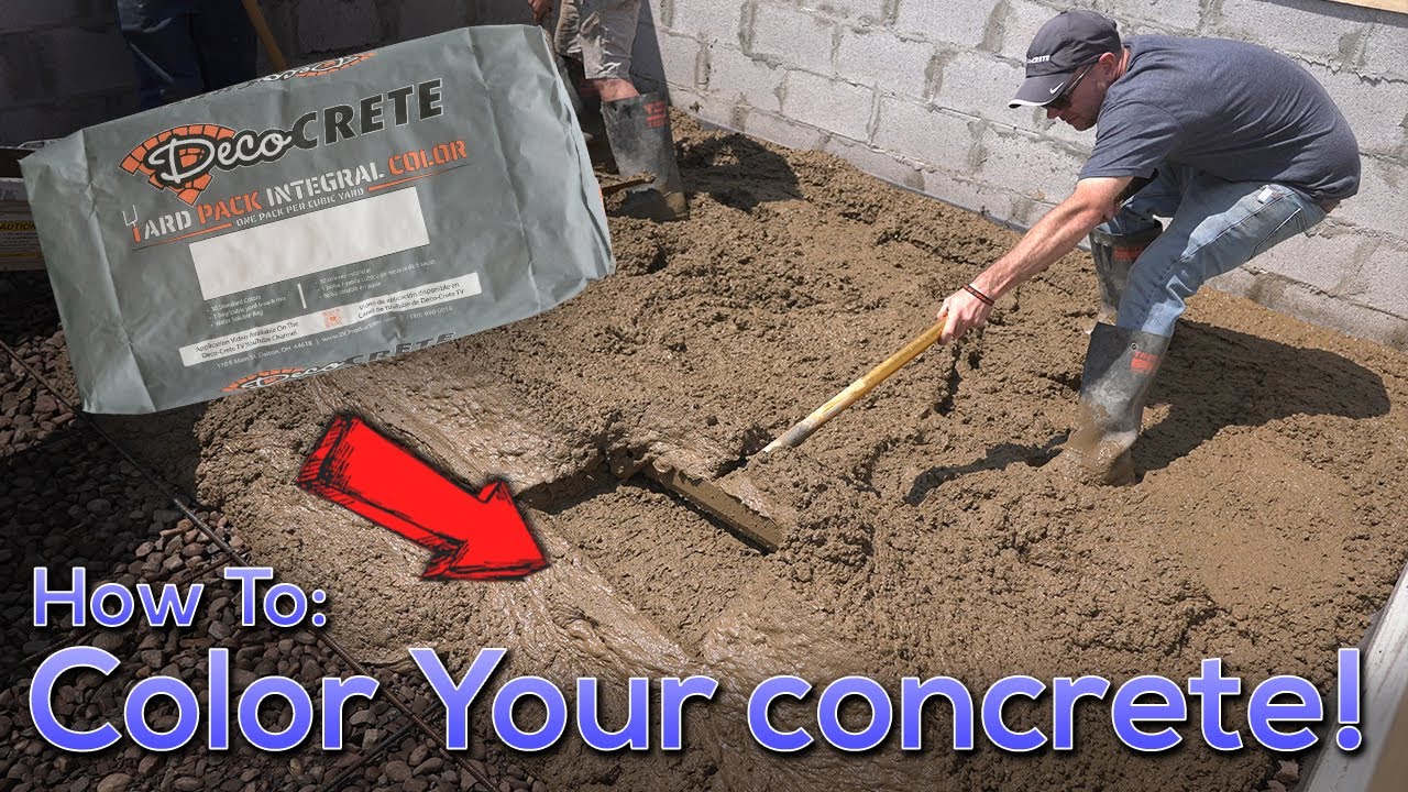 Concrete Magic: Transform Your Patio with Integral Color! - YouTube