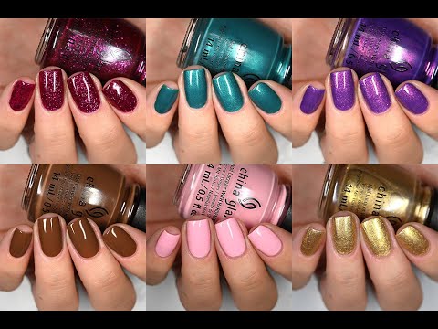 China Glaze | Wonka | Holiday 2023 | Live Swatches - YouTube