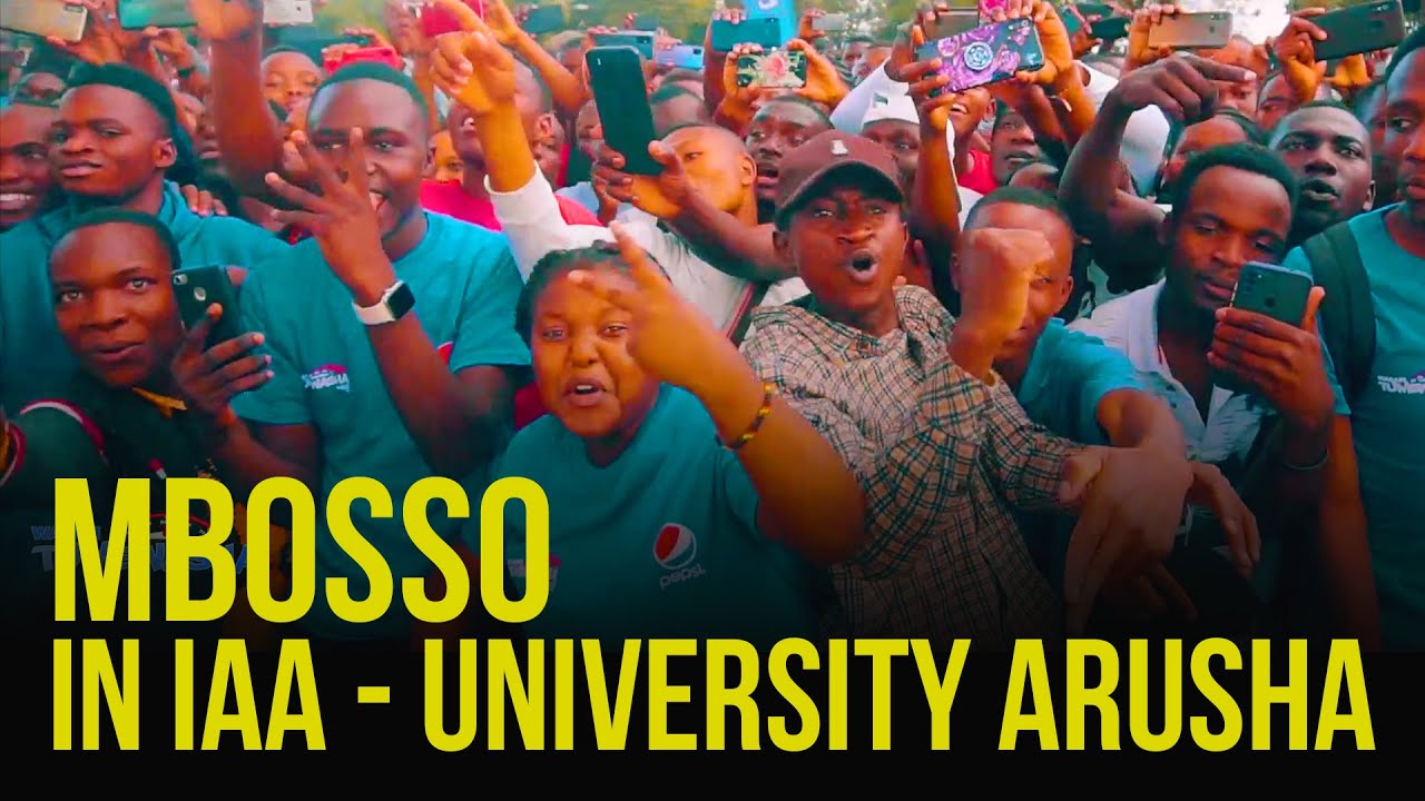 Mbosso in IAA - UNIVERSITY ARUSHA - YouTube
