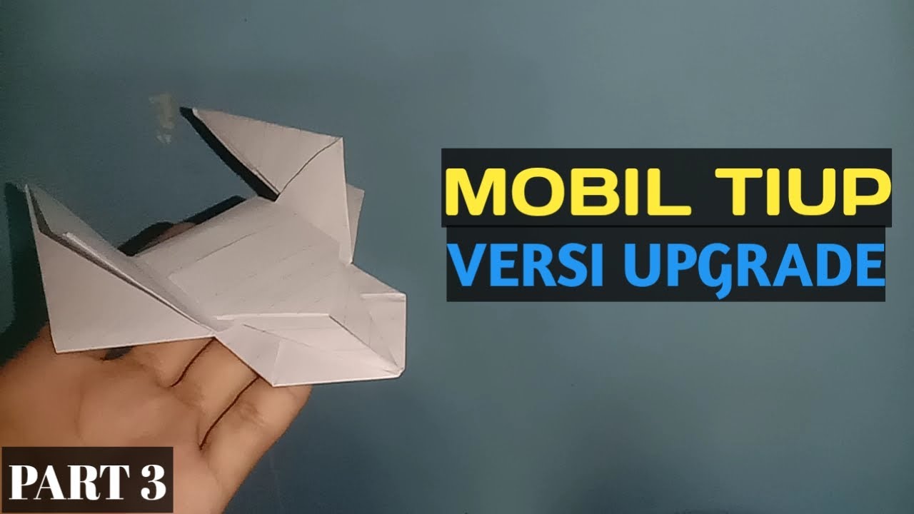 cara membuat mobil racing dari kertas | origami car - YouTube