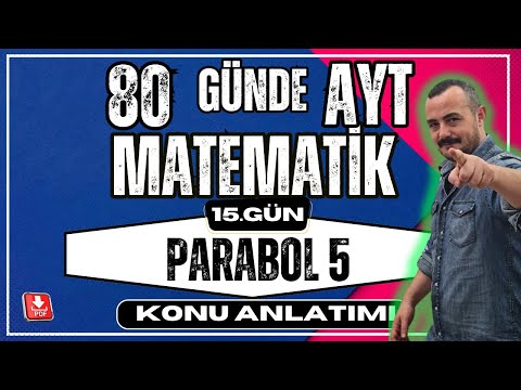 🟥Parabol 5 |  Parabol Denklemi Yazma ✅80 Günde AYT Matematik | AYT Matematik Konu Anlatımı💯