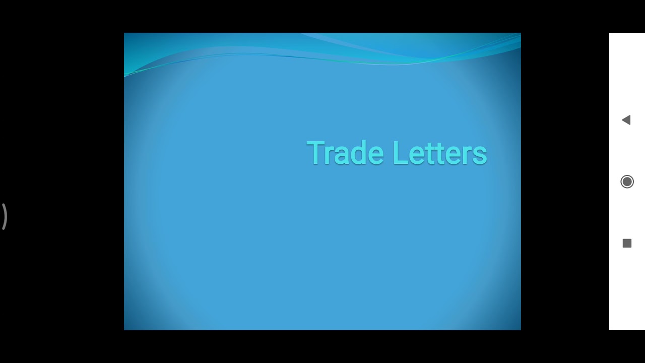 Trade letters - YouTube