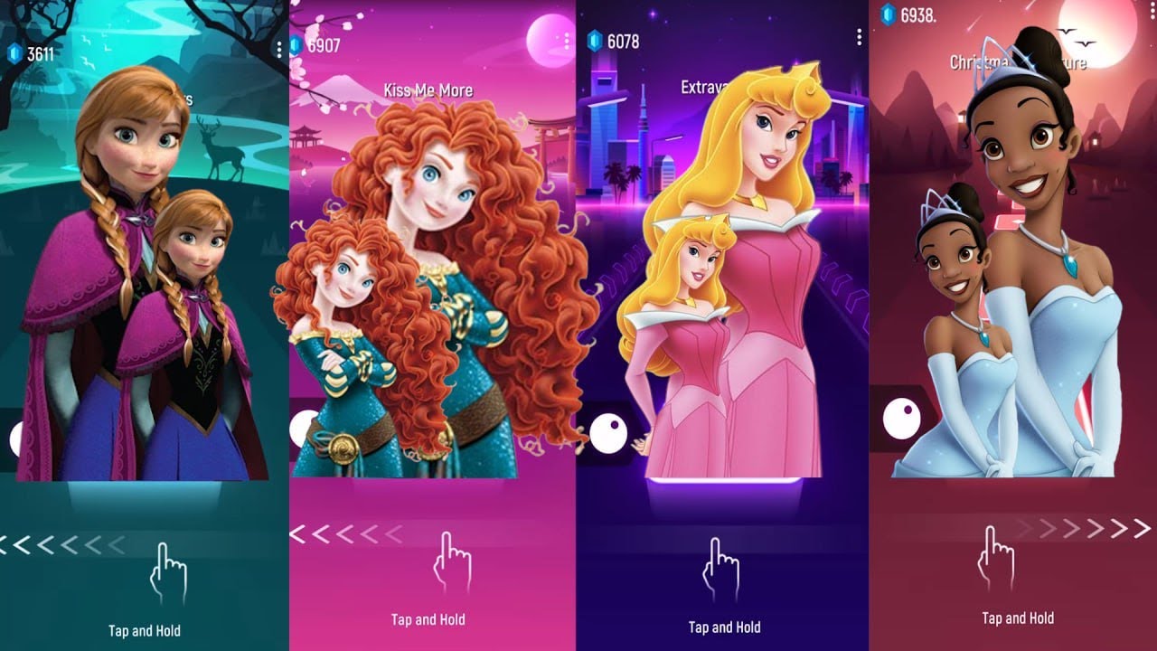 💖Disney Anna Frozen 🆚 Merida 🆚 Princess Aurora 🆚 Tiana 💖princesses ...