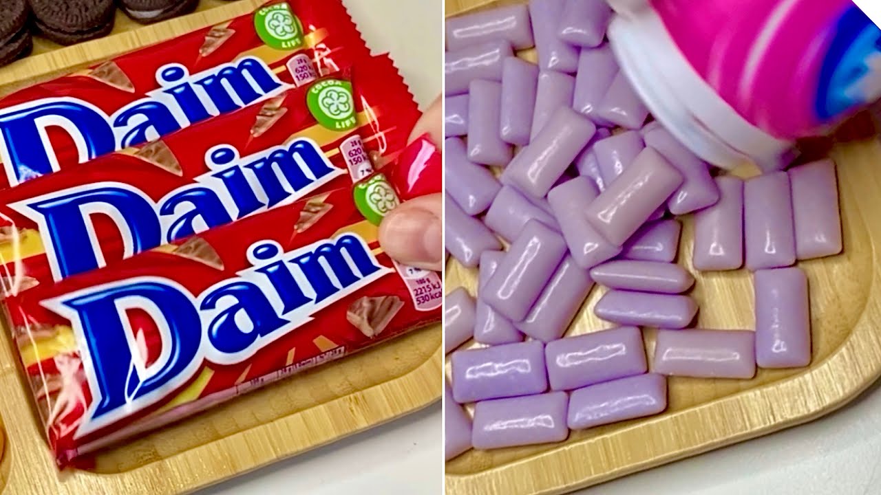 Filling platter with sweets • Top Compilation • Candy Platter ASMR ...