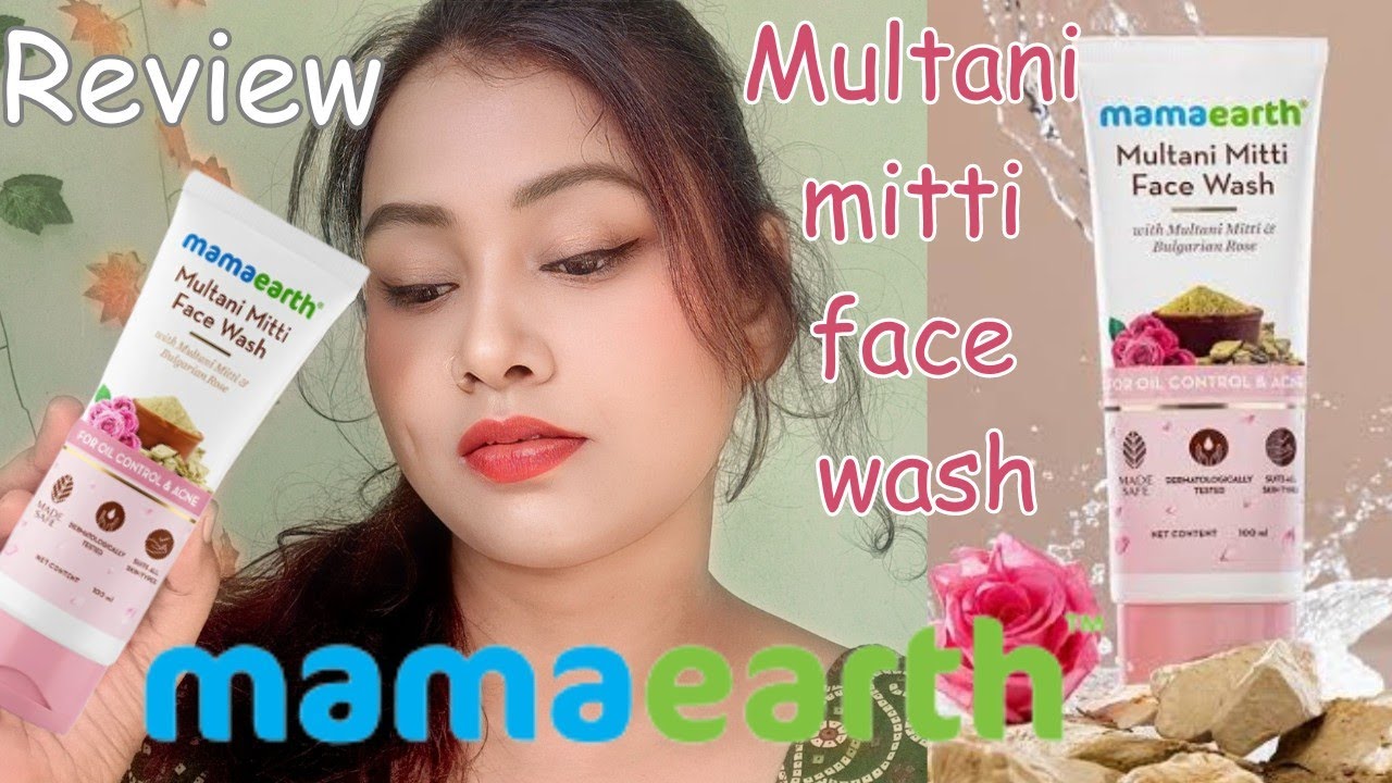 mamaearth multani mitti face wash review & demo| oil control face wash ...