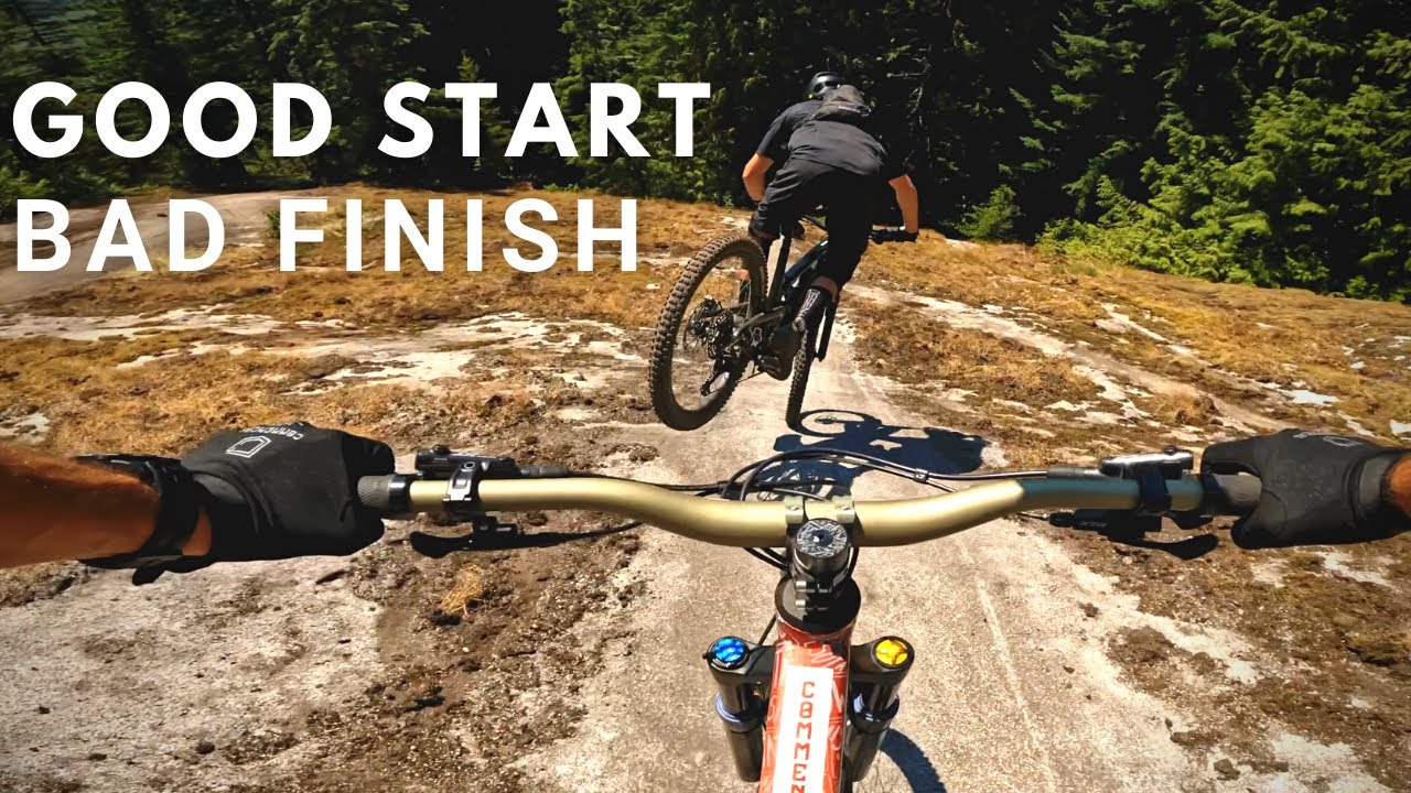 Kilian Bron and I shredding gnarly trails until... - YouTube