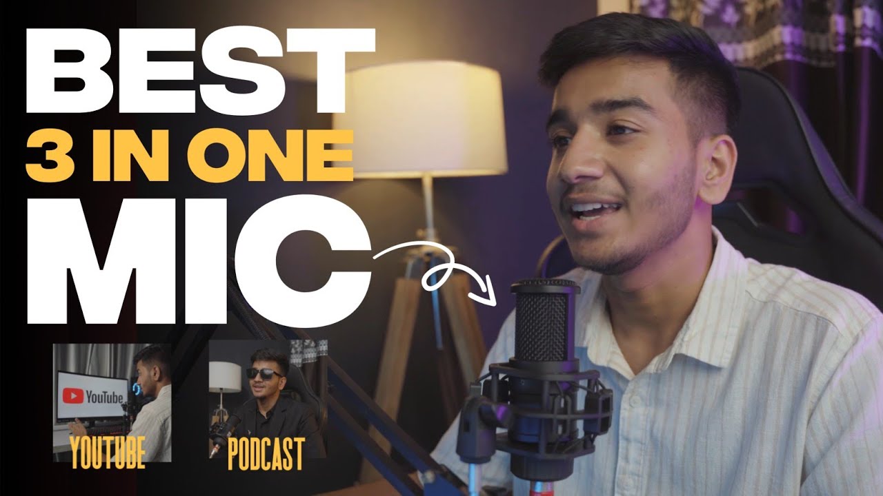 Best Mic For YouTube, Gaming And podcast recording || 3 IN 1 MIC - YouTube