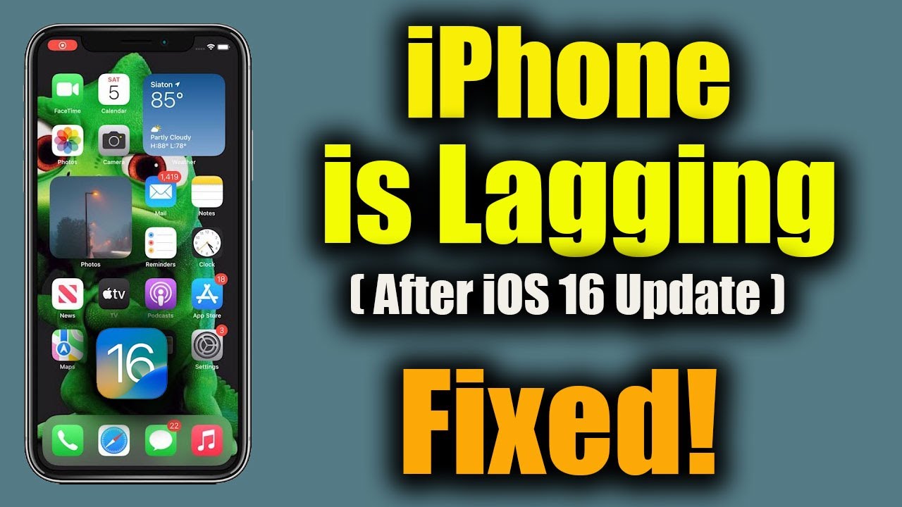 iPhone is Lagging in iOS 16 | Slow After Update | Fixed | Apple info ...