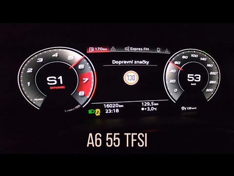 AUDI A6 40 VS 45 VS 50 VS 55 VS S6 VS RS6 acceleration--0~230 km/h