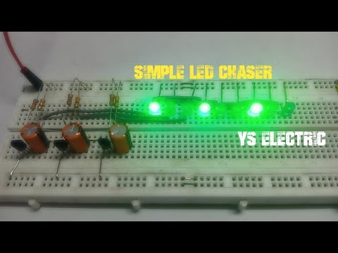 Simple LED Chaser on Breadboad || YSElectric #breadboard - YouTube