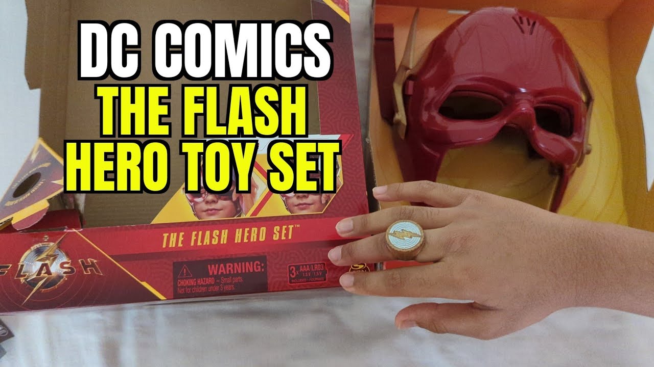 DC Comics | The Flash Hero Toy Set - Iconic Mask with Visor and Ring ...