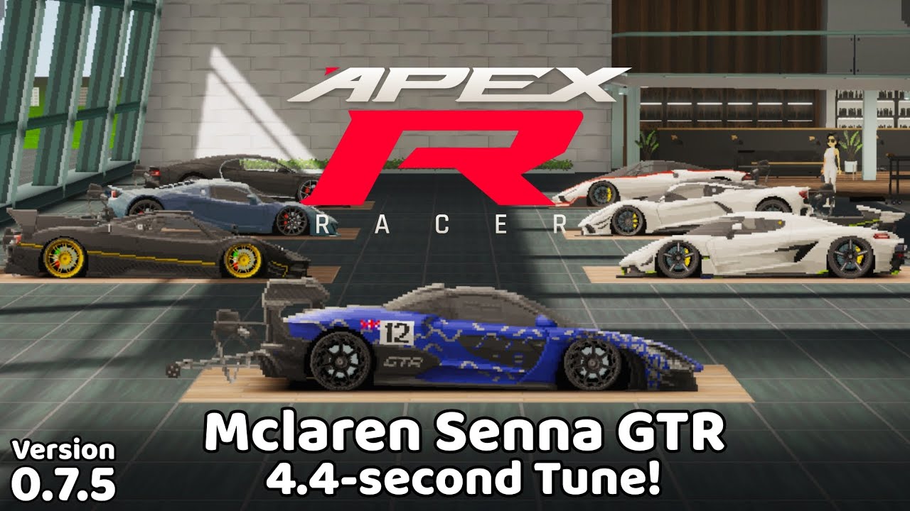 Fastest Car In APEX Racer! 4.4 Seconds Mclaren Senna GTR Tune - Version ...