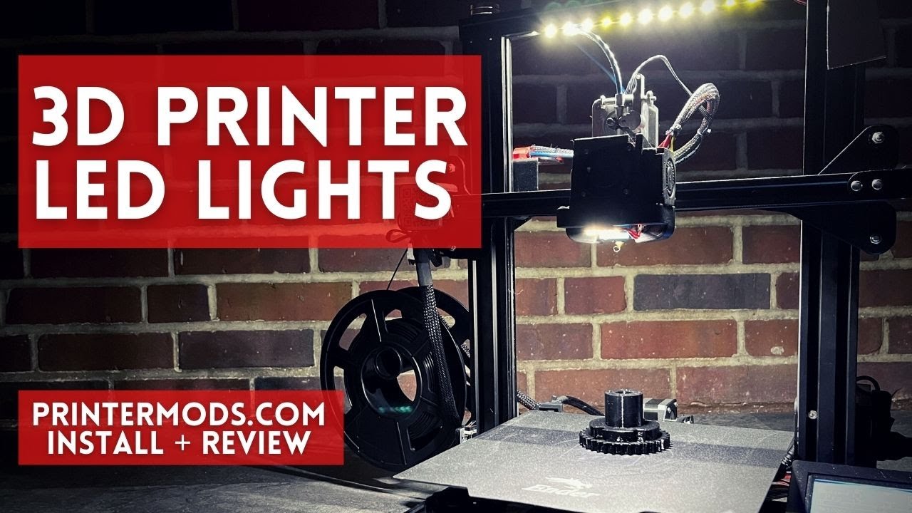 Installing LED Upgrade On Our Ender 3 Pro - Printermods.com Light ...
