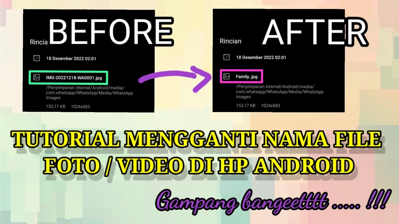 Tutorial Mengganti Nama File Foto atau Video Di Hp Android ‼️ - Samsung ...