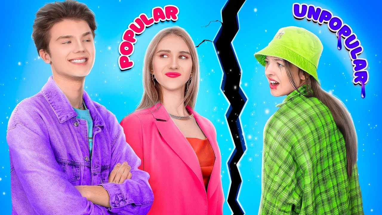 Popular Student VS Nerd || From Unpopular Girl to School Queen - YouTube