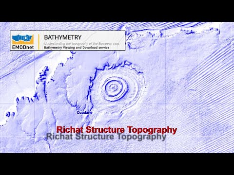 A Tour of Richat Structures Mysteries using Bathymetry Topography - YouTube