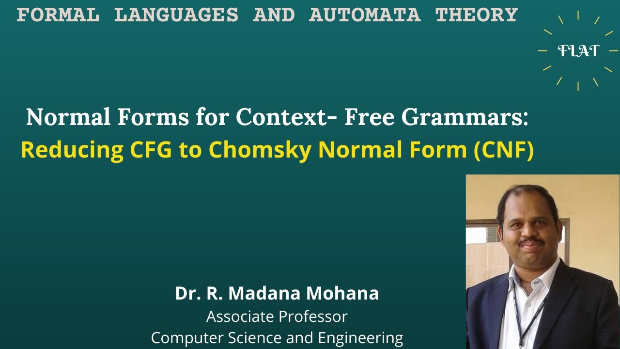 Formal Languages &Automata Theory|Lect-38.1.Reducing CFG to Chomsky ...