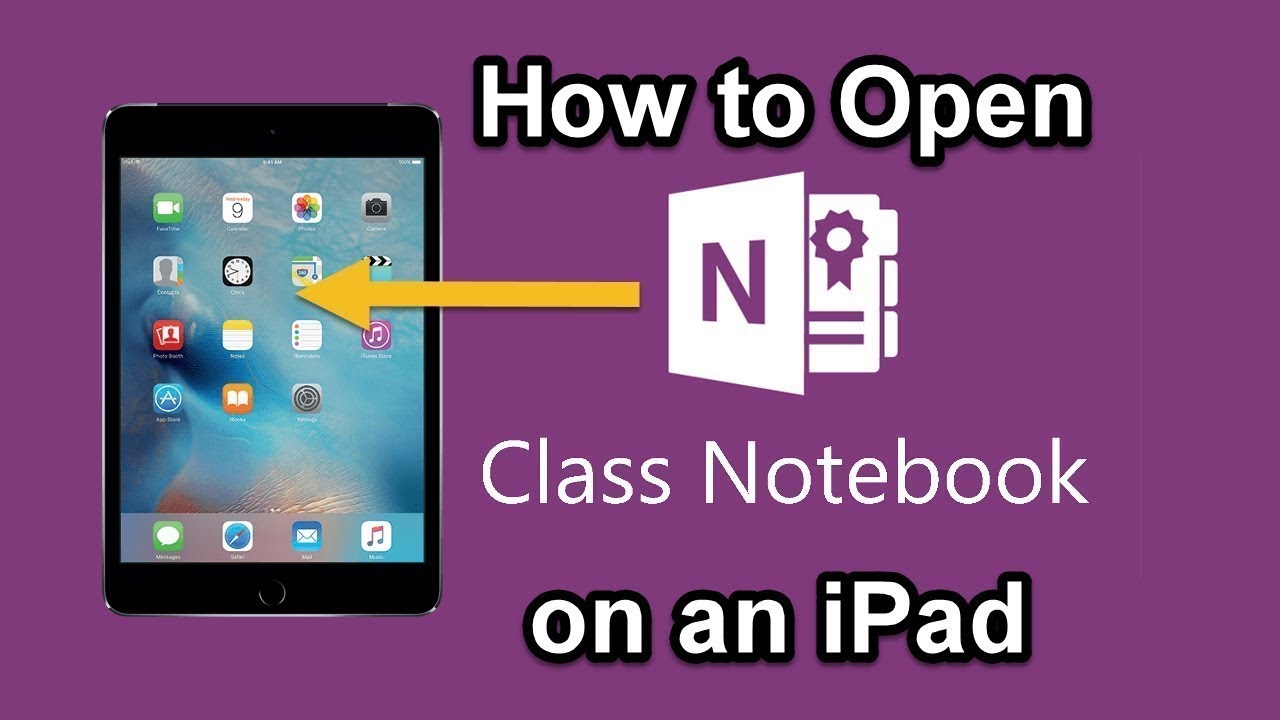 How to Open a OneNote Class Notebook on an iPad - YouTube