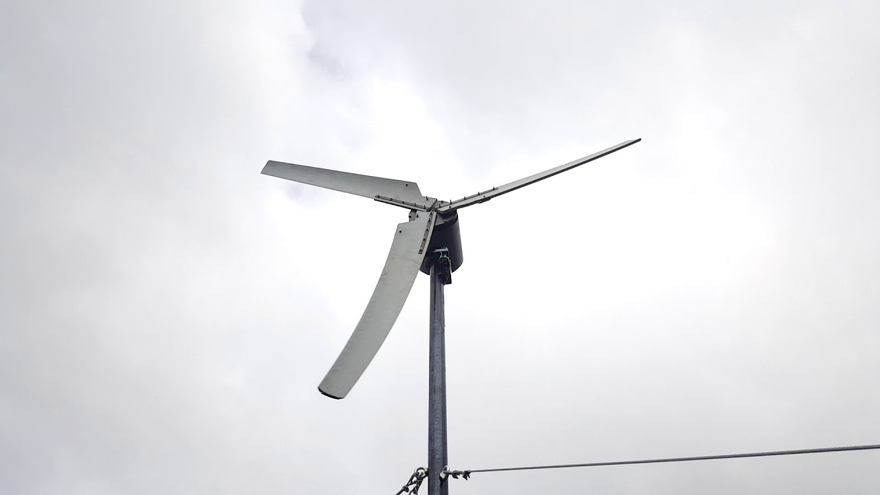 DIY Windmill Test 2 - YouTube
