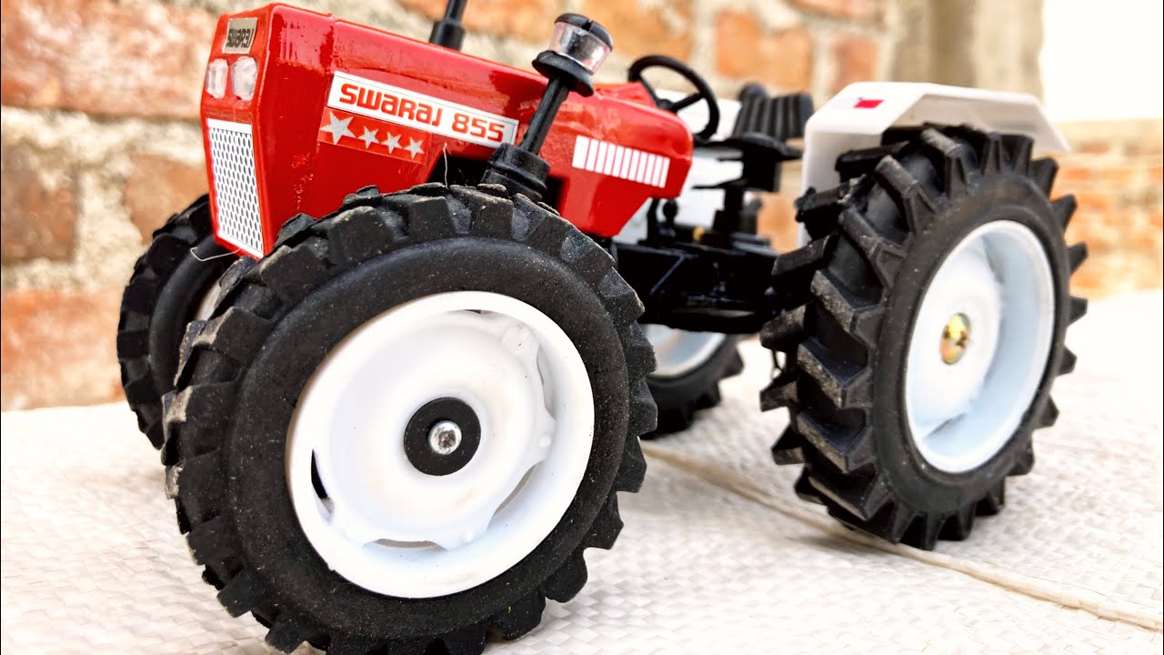 Swaraj Tractor 855 FE 4WD Toy model unboxing - YouTube