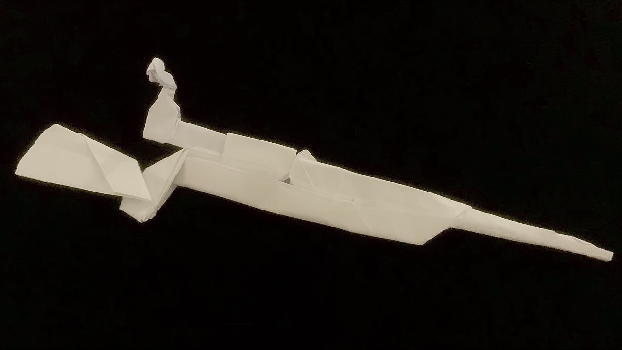 origami bolt action rifle - YouTube