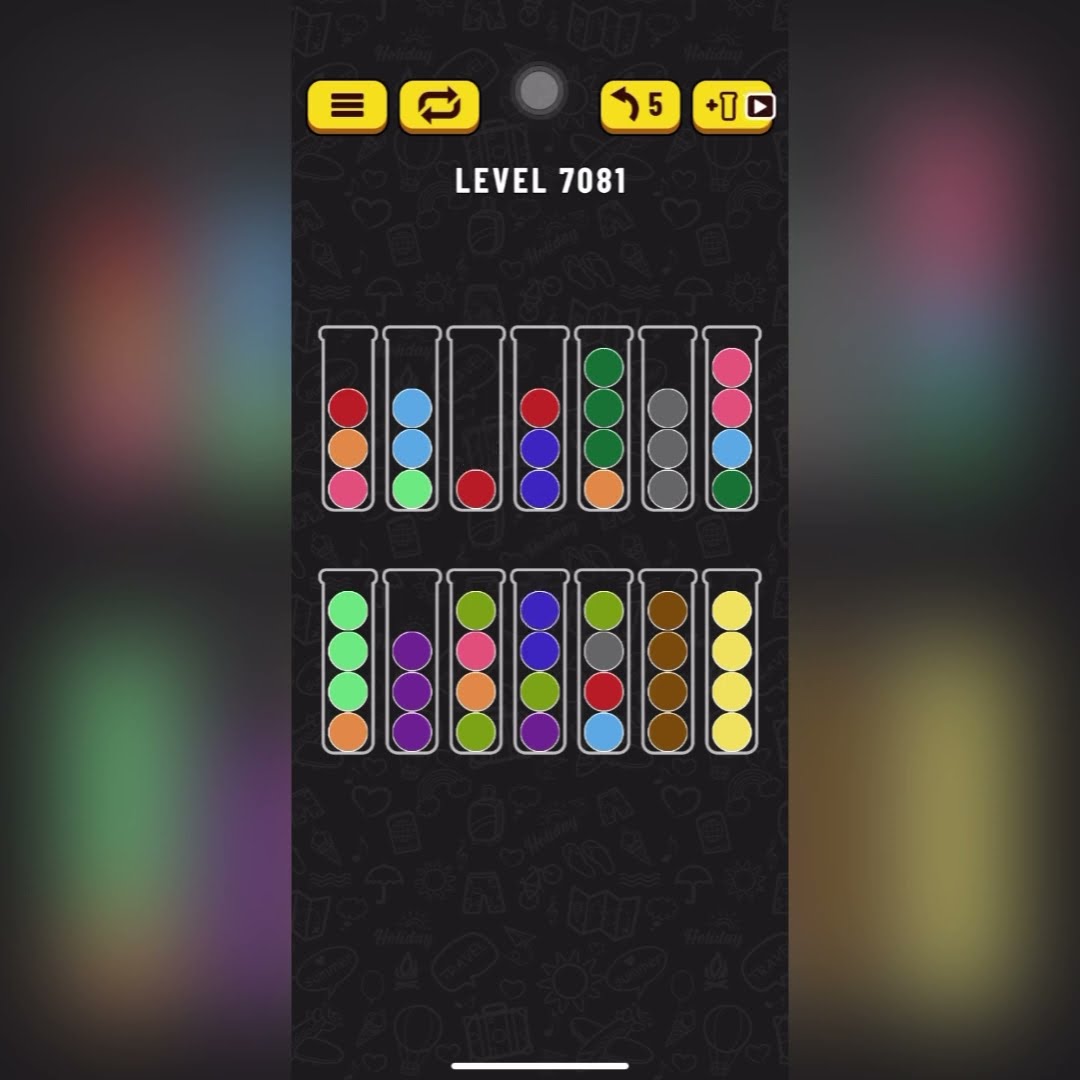 Ball Sort Level 7081 - YouTube