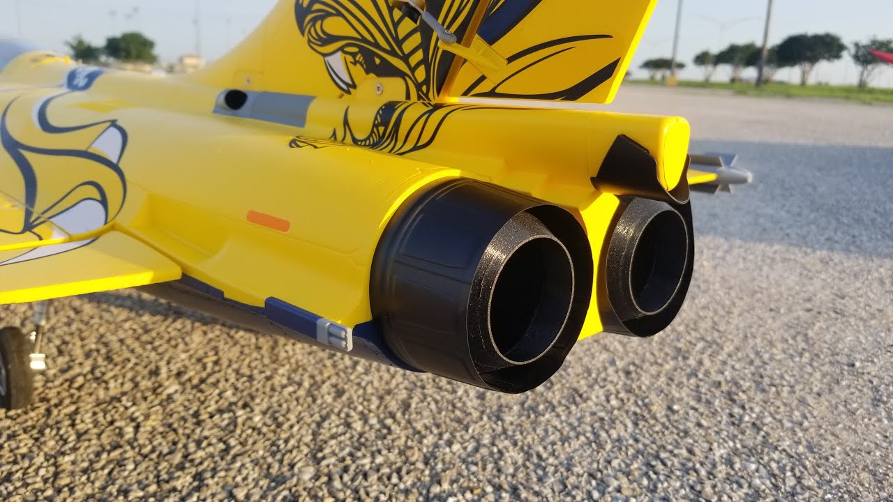 FMS Rafale Thrust Tubes by RC Geek - YouTube