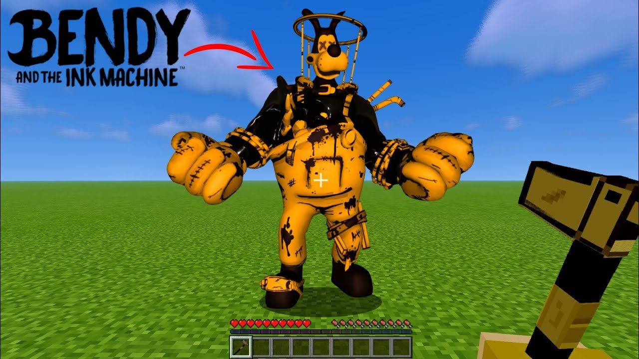 ADDON BENDY THE INK MACHINE V2 Di Minecraft PE !! - YouTube