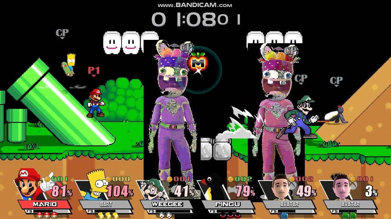 SSBC Version 9.4: Mario Vs Bart Simpson Vs Weegee Vs Pingu Vs Avatar Vs ...