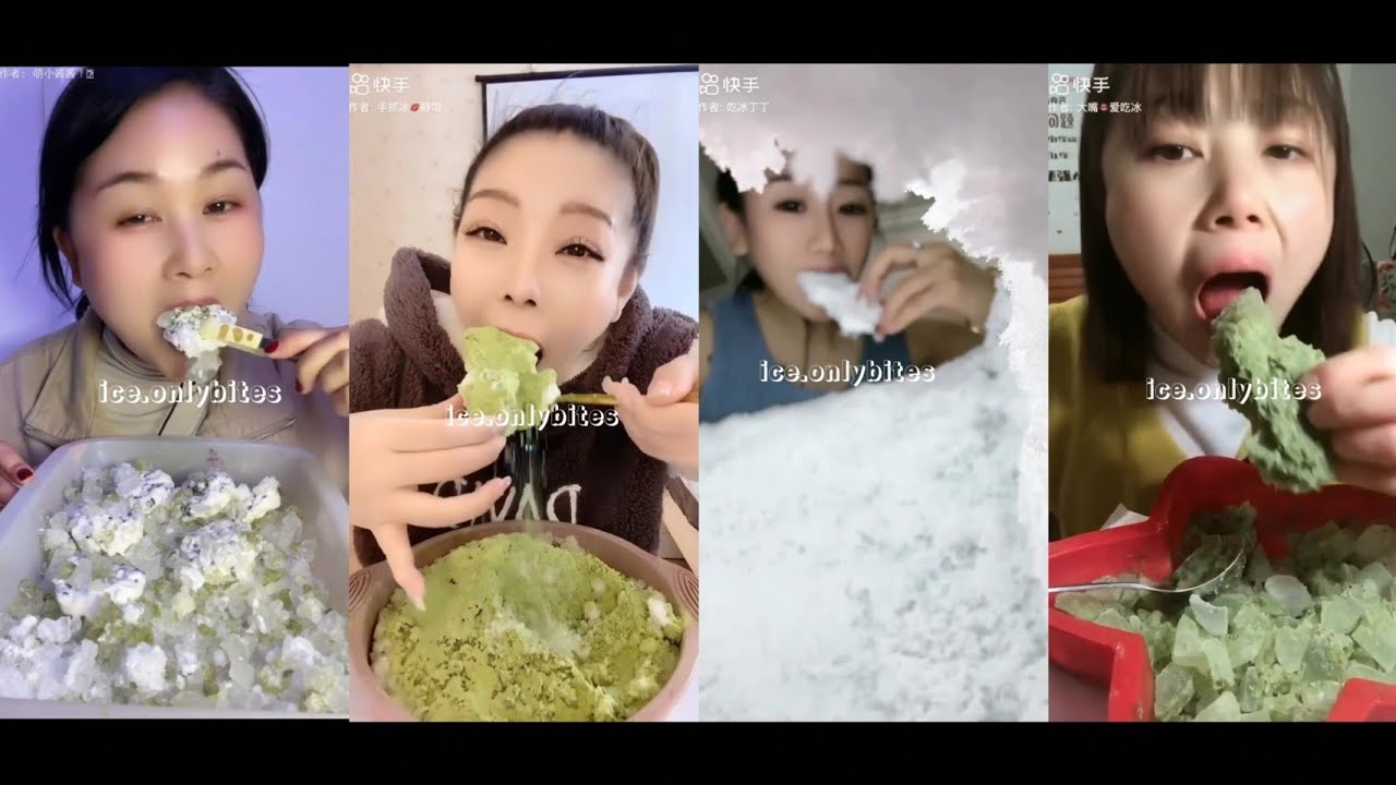 CRUNCHY SQUEAKY ICE EATING COMPILATION 🤤🧊 CRUSHED HARD, SOFT ICE ASMR 🍧 ...