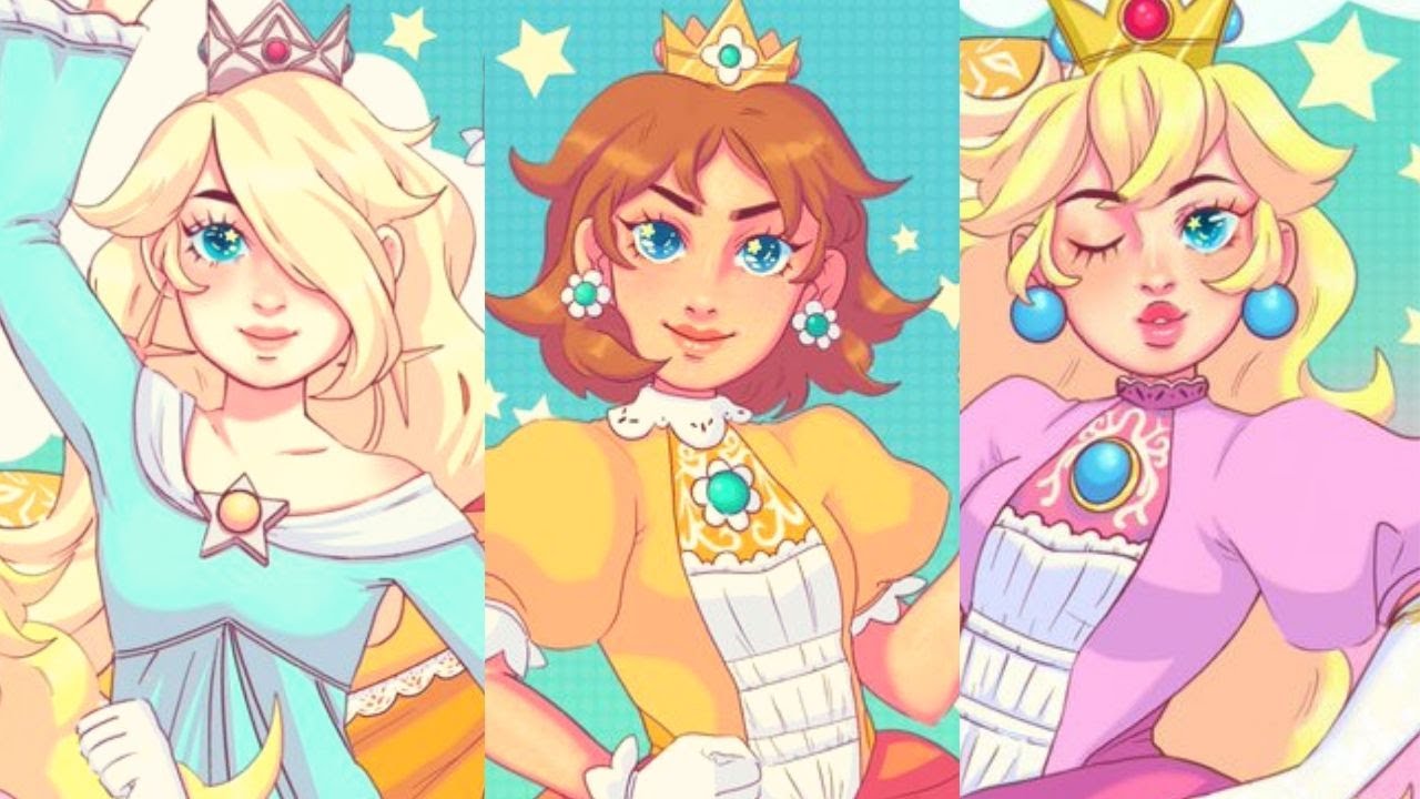 Princess Peach And Daisy Fan Art