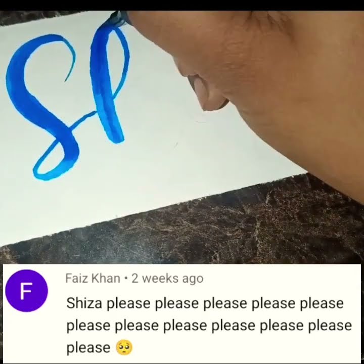 Shiza name calligraphy with pen | #calligraphy #handlettering # ...