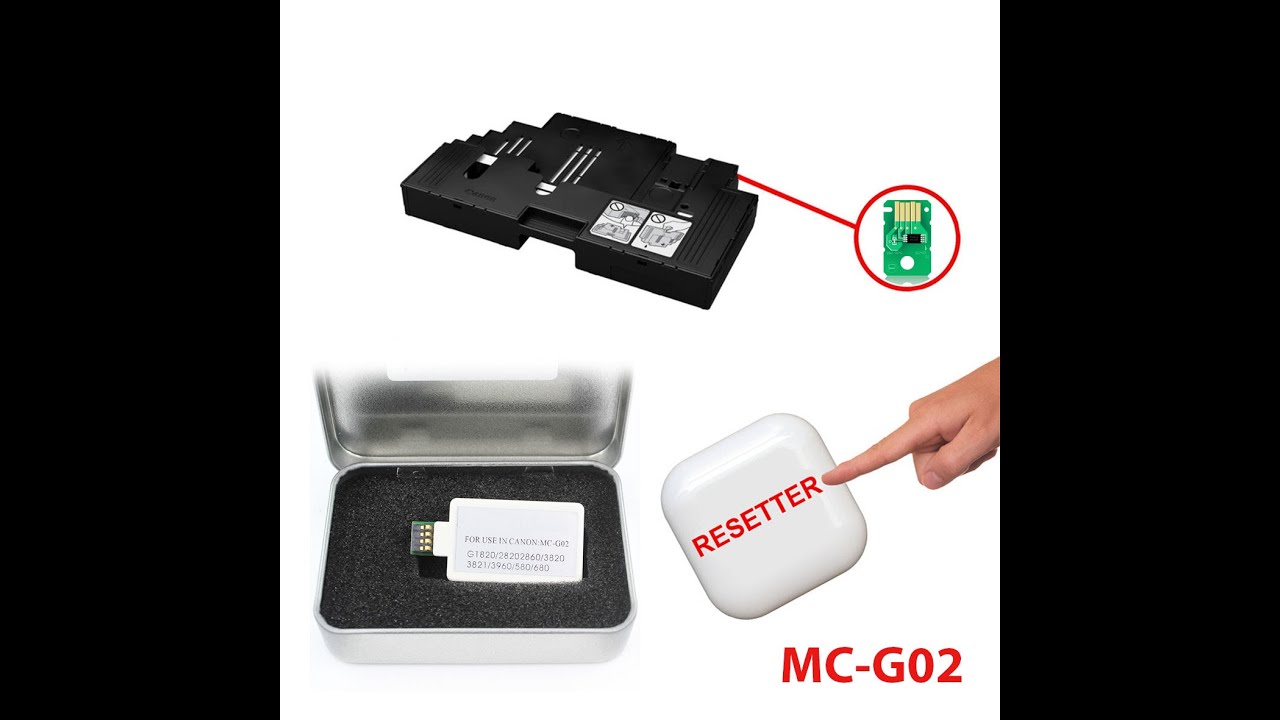 HOW TO RESET CANON MC-G02 MCG02 - YouTube