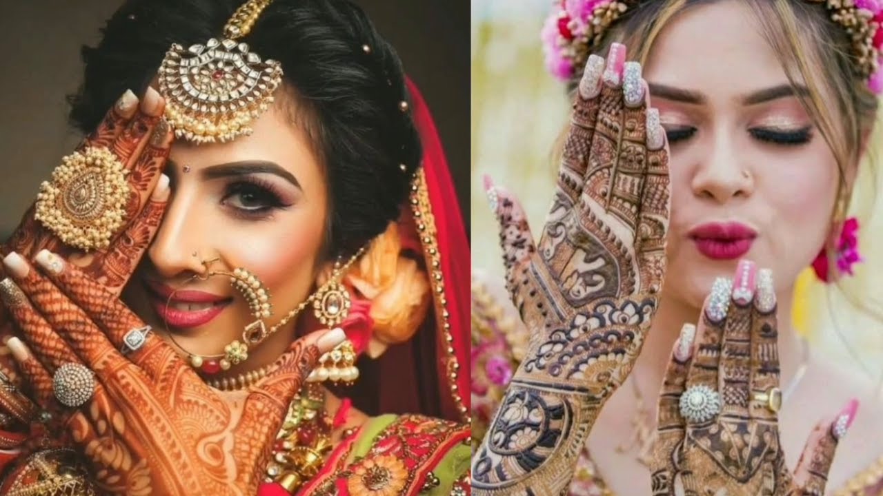 Best Mandhi photo poses || Photo poses for girls with mandhi photoshoot ...