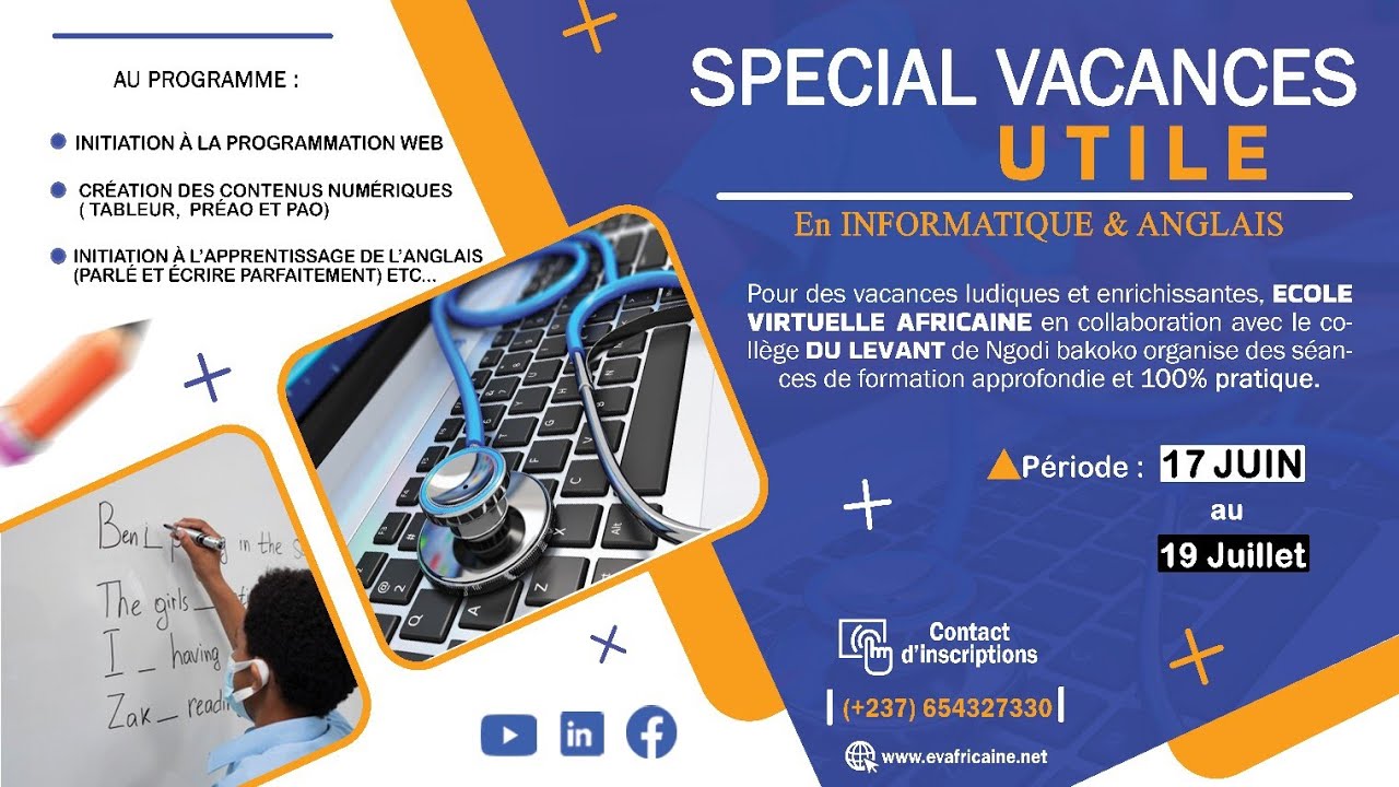 FORMATION 100% PRATIQUE EN INFORMATIQUE ET EN ANGLAIS - YouTube