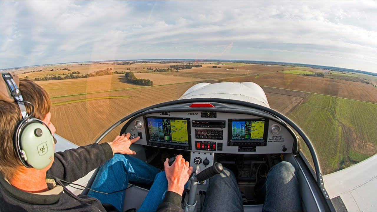 Zodiac CH 601 flight demo with a loop - YouTube