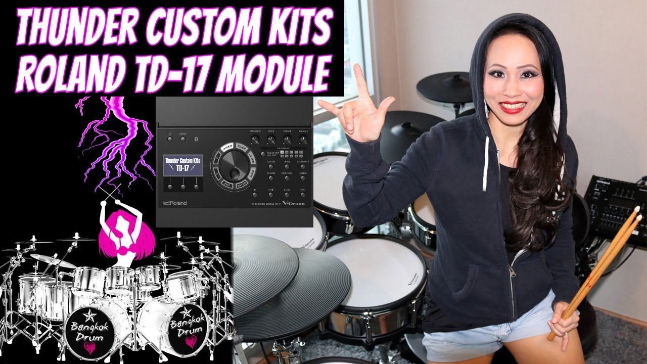 Thunder Custom Kits for Roland TD-17 - YouTube