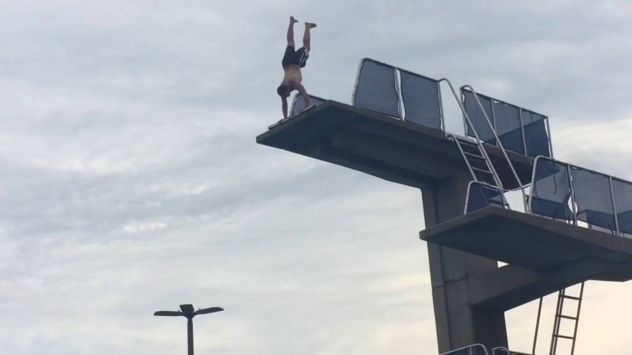 Meineke Pool Schaumburg IL 10 meter Diving Platform - YouTube