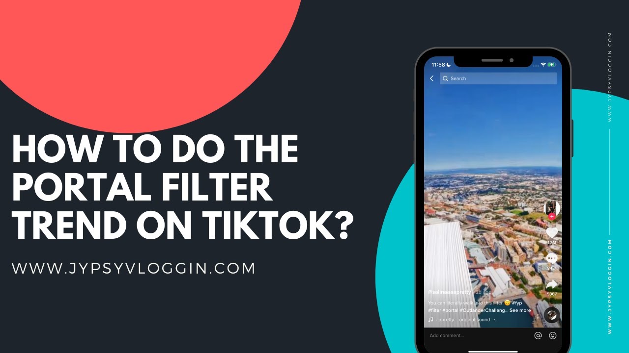 How to do the portal filter trend on tiktok - YouTube